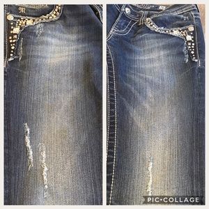 Miss Me | Jeans | Miss Me Rhinestone Bootcut Jeans Jp5755b Sz 26 | Poshmark